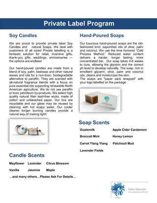 Private Label Proposal | PDF