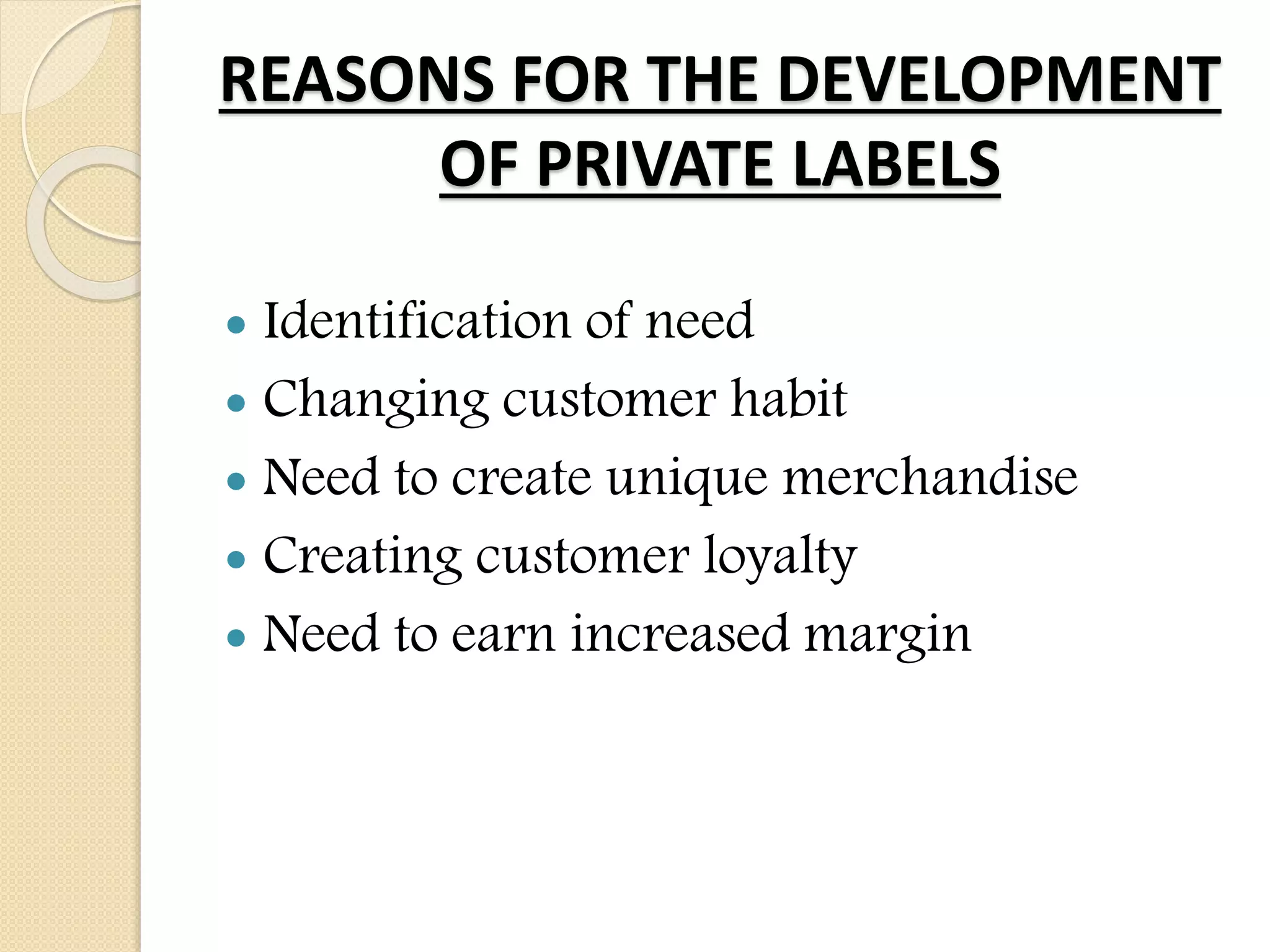 Private labels | PPTX