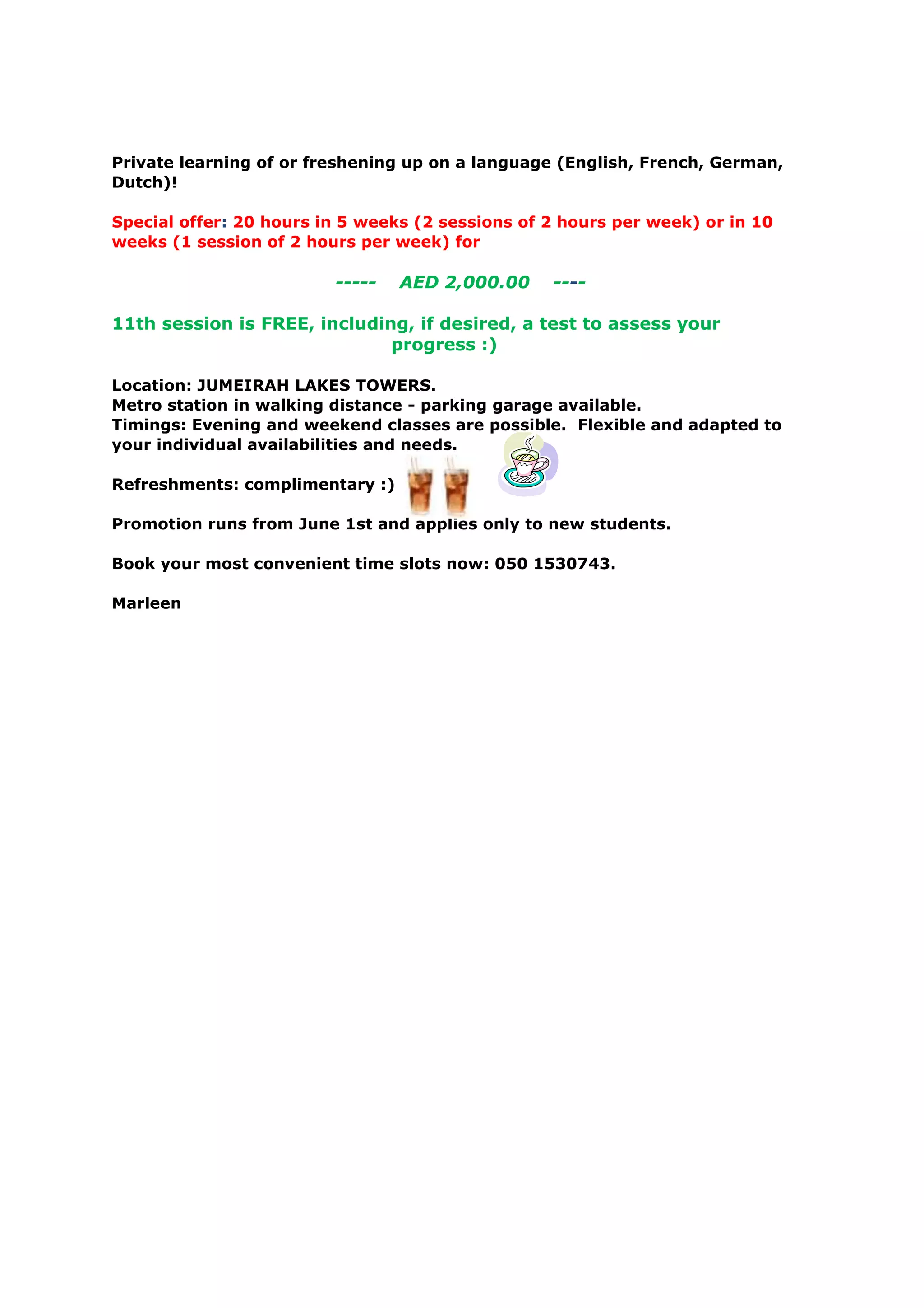 Private Learning Of Or Freshening Up On A Language | DOCX