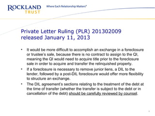 Private Letter Ruling (PLR) 201302009 | PPT