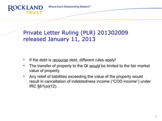 Private Letter Ruling (PLR) 201302009 | PPT