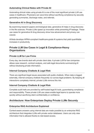 Private LLM Use Cases in Regulated Industries: Secure, Compliant, and ...