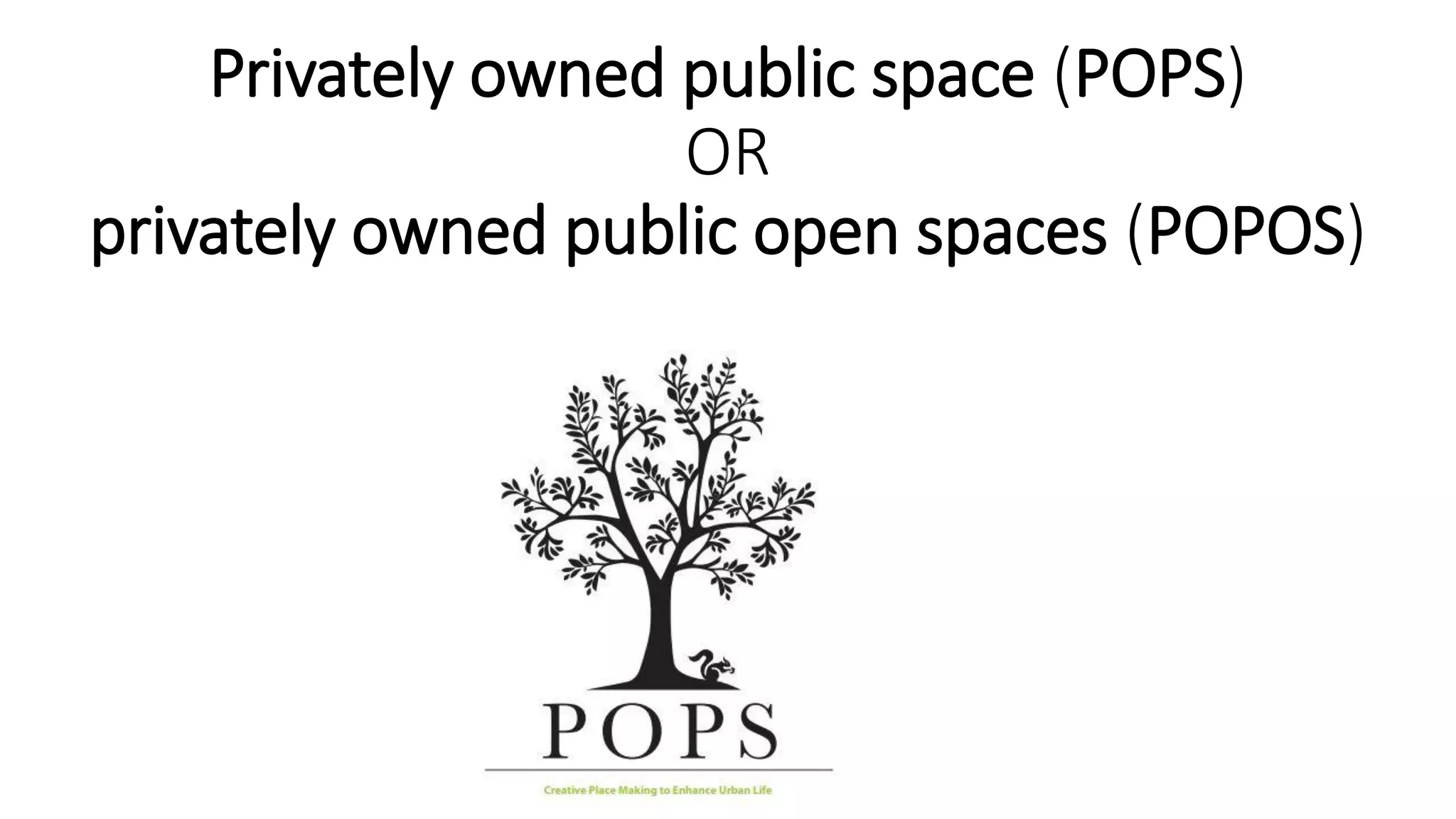 Privately owned public space | PDF
