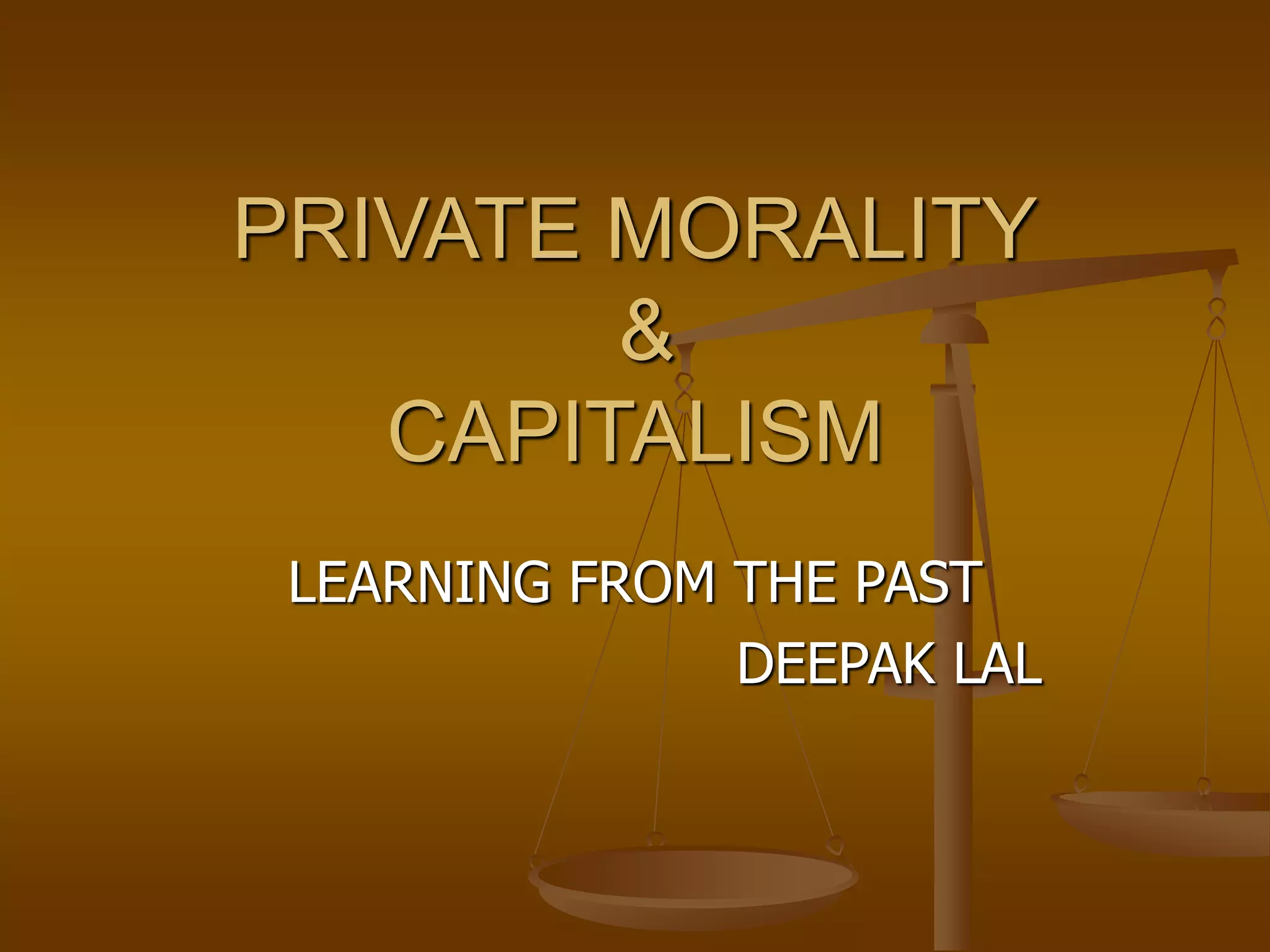 PRIVATE MORALITY & capitalism.ppt