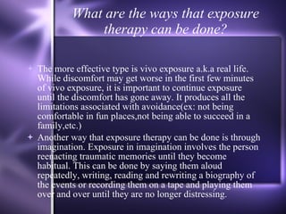 PTSD: Exposure Therapy | PPT