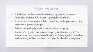 Private ownership | PPT