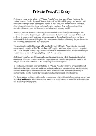 Private Peaceful Essay.pdf