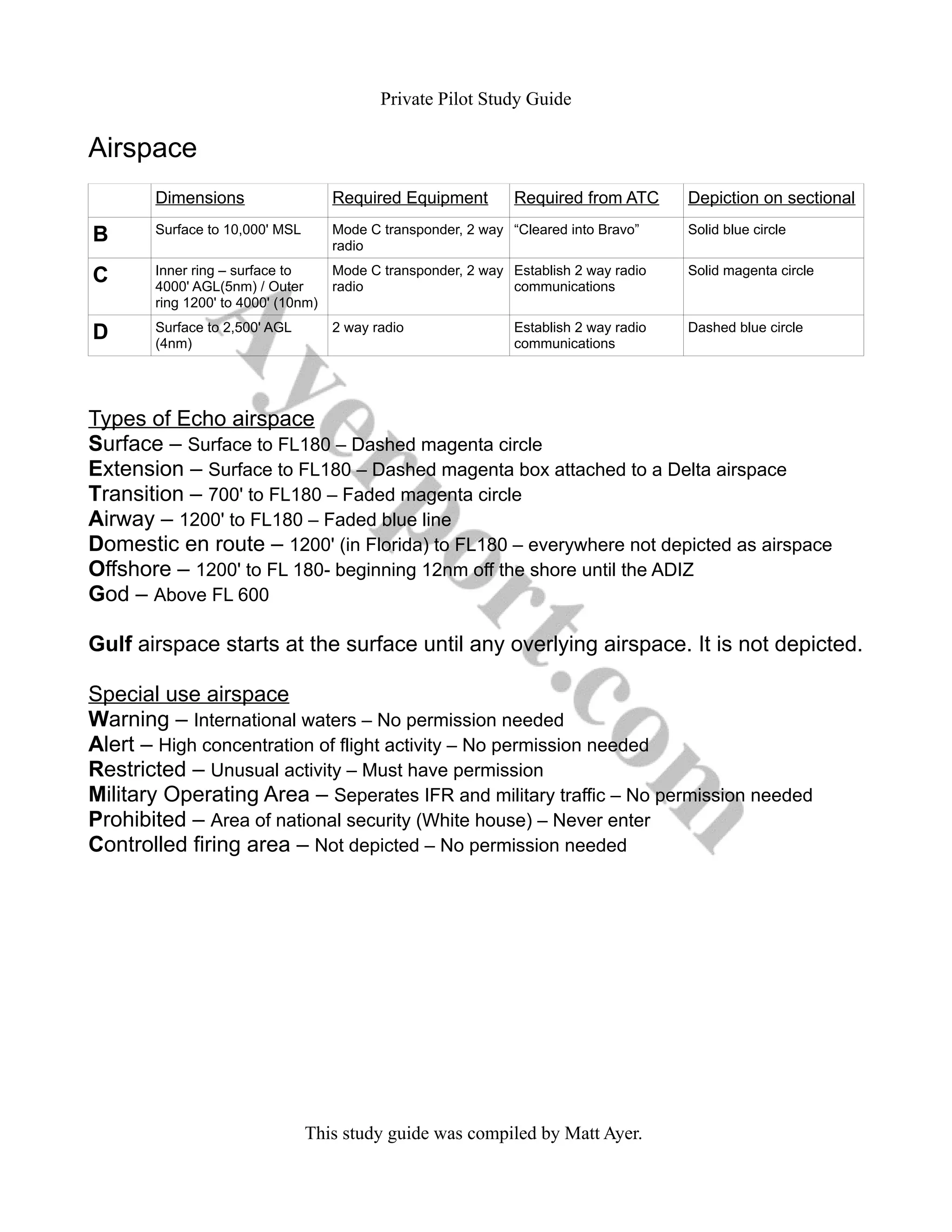 Private pilot study guide | PDF