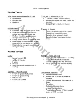 Private pilot study guide | PDF
