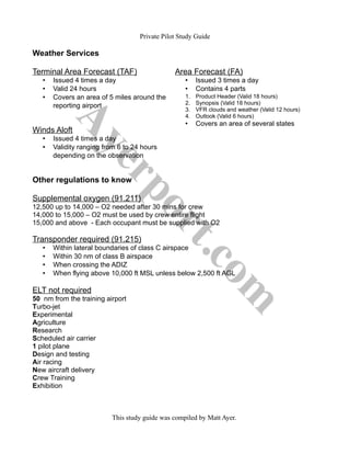 Private pilot study guide | PDF