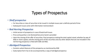 Prospectus and Private placement | PPTX