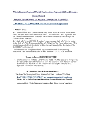 Private placement program 2017 | PDF | Business Banking & Finance ...