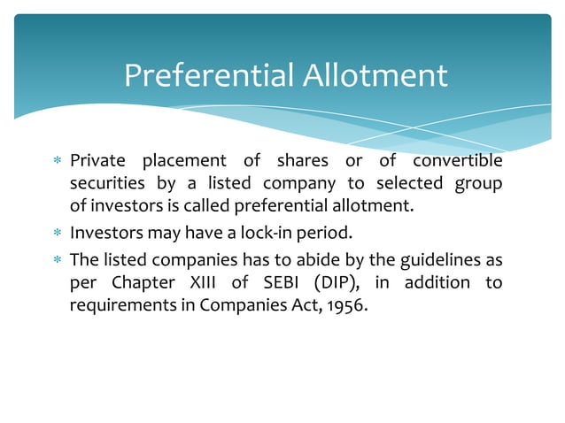 Private Placement | PPTX | Stocks and Bonds | Personal Investing