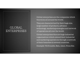 Private, public & global enterprises | PDF
