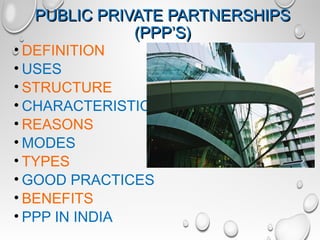 Public private partnership | PPT