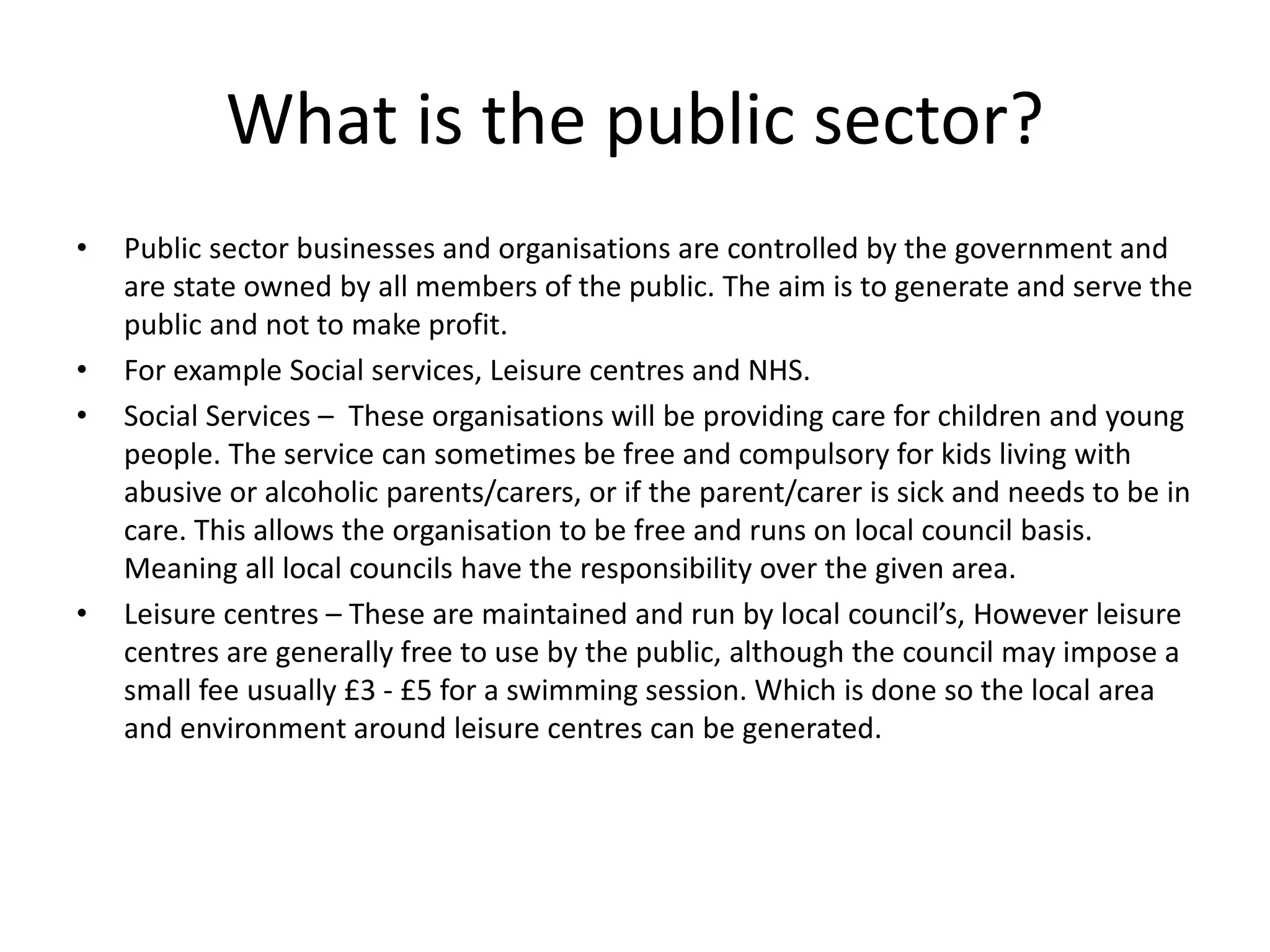 Private public voluntary sectors powerpoint | PPTX