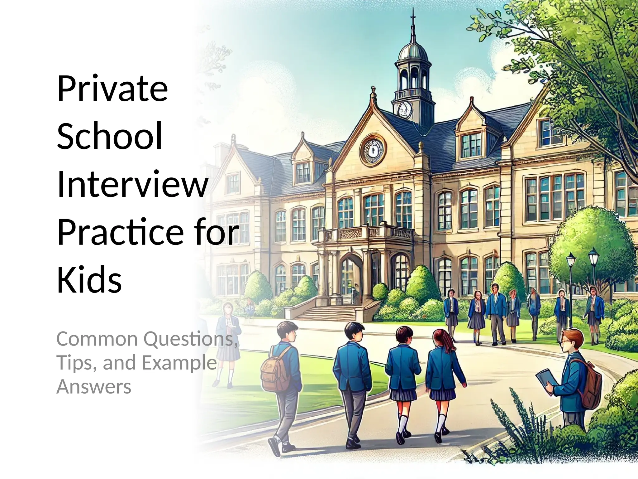 Private School Interview Practice for Kids: Top Questions and Tips for ...
