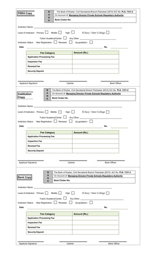Private schools registration form | PDF