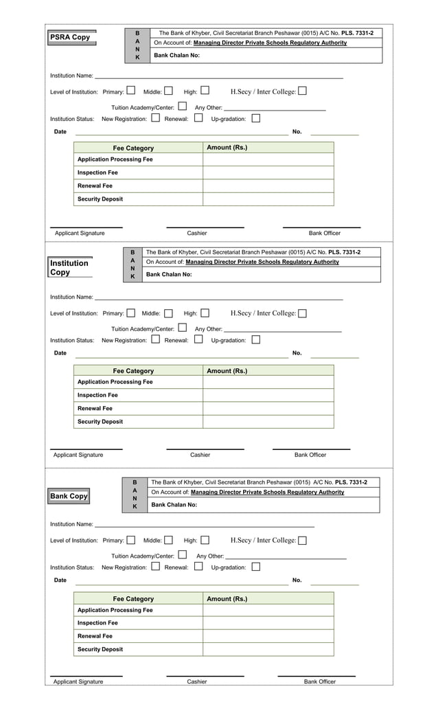 Private schools registration form | PDF