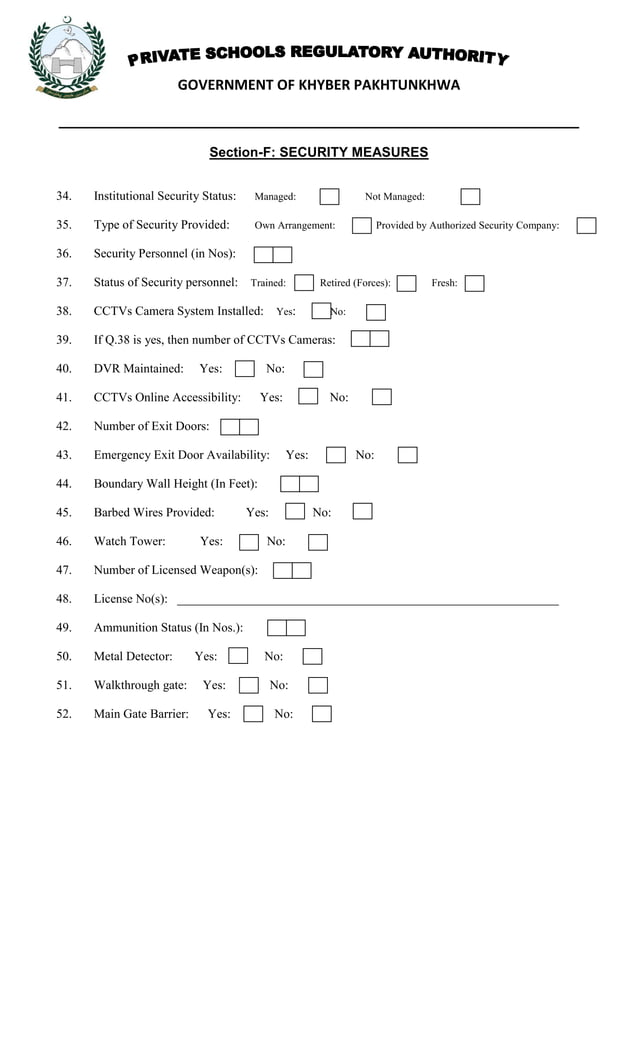 Private schools registration form | PDF