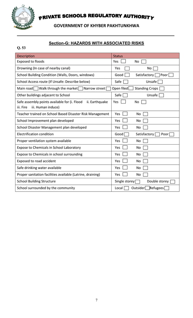 Private schools registration form | PDF