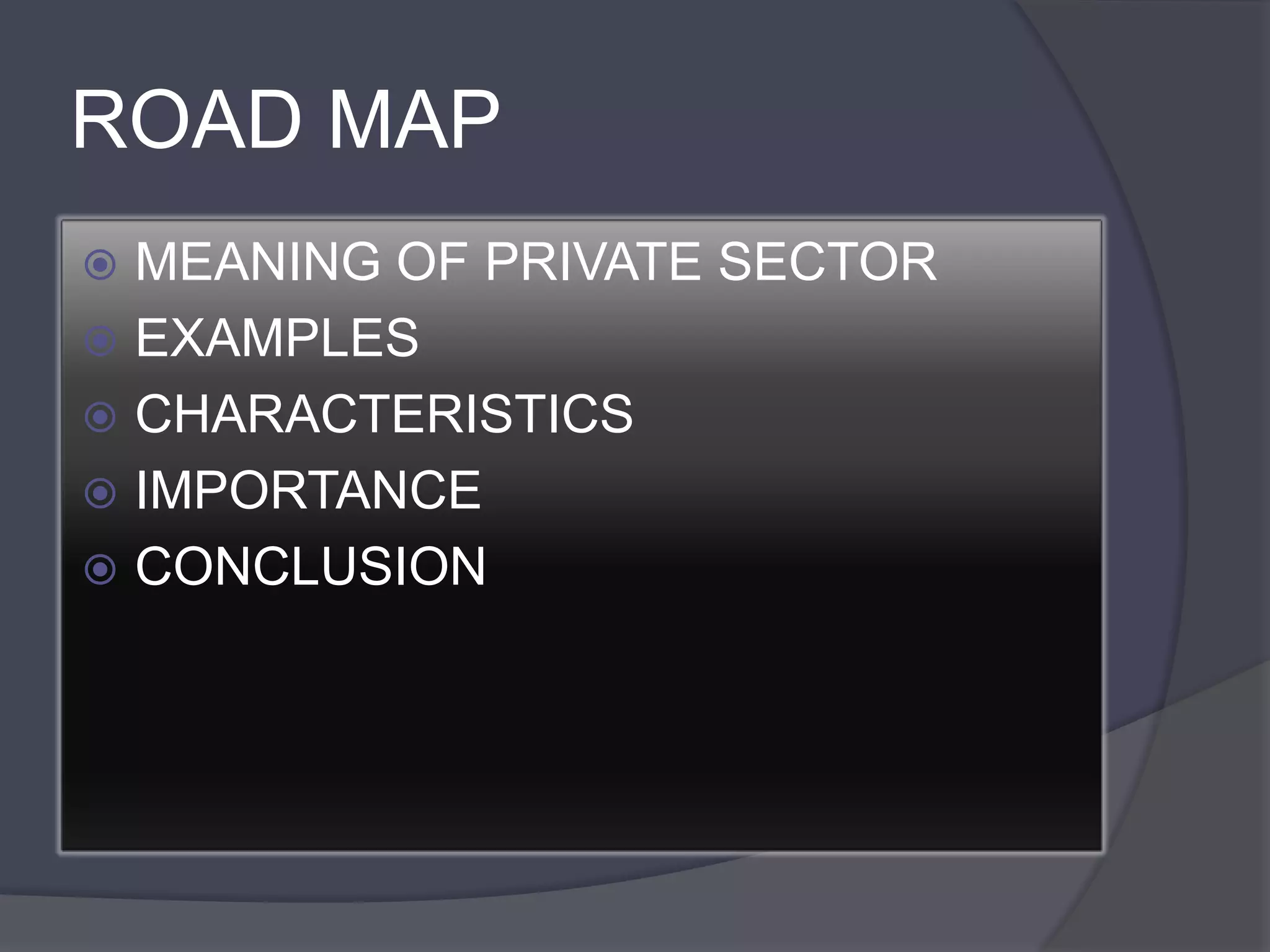 Private sector | PPTX