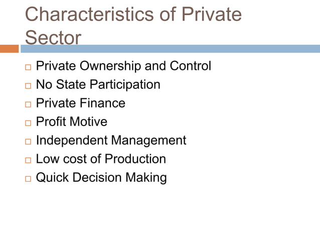 Private sector enterprises | PPT