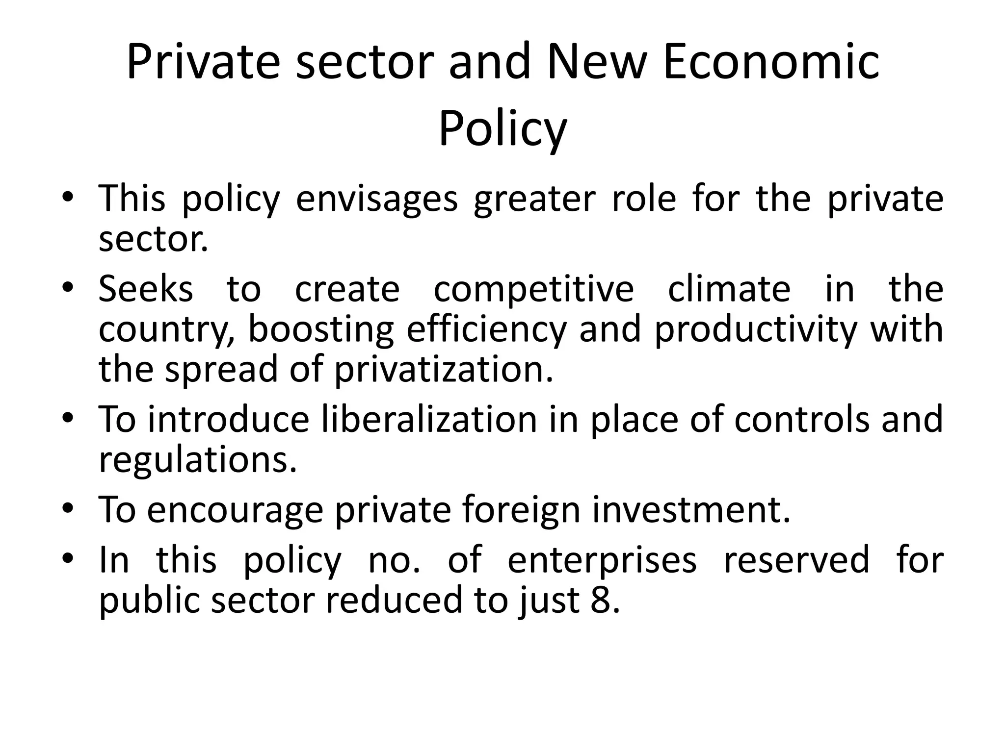 Private sector in india | PPTX