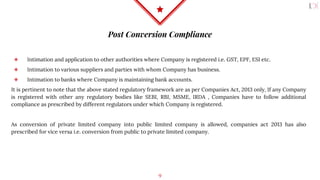 Convert Private to Public Company | PPTX
