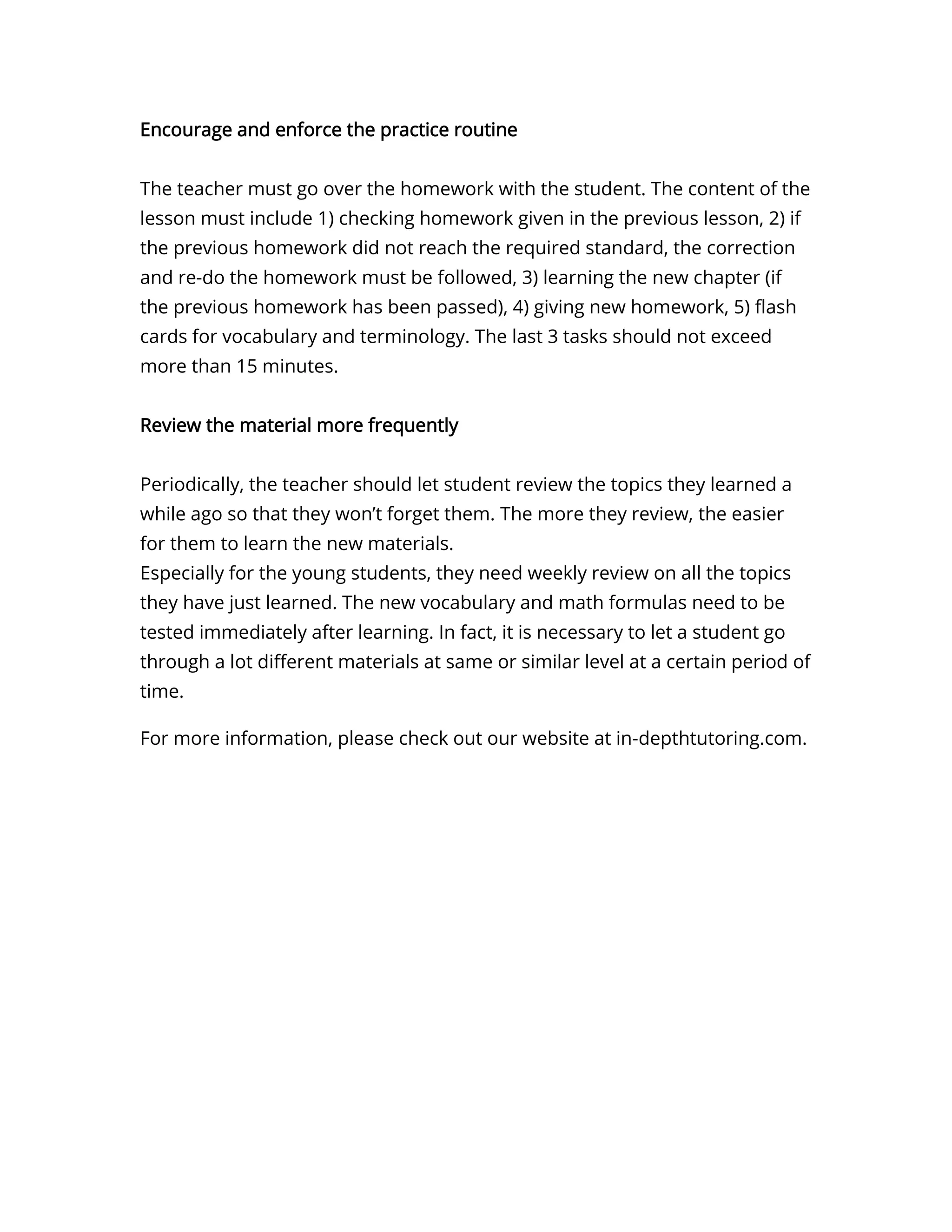 Private Tutoring – How to Be A Successful Tutor | PDF