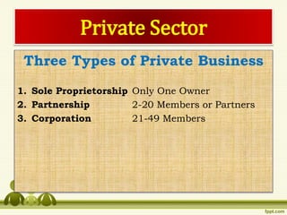 Private vs Public sector | PPTX