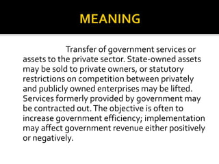 Privatisation | PPTX