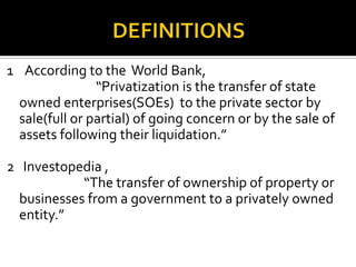Privatisation | PPTX