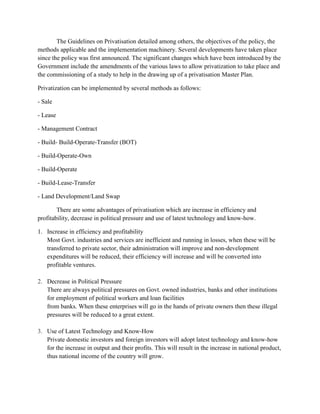 Privatisation | PDF