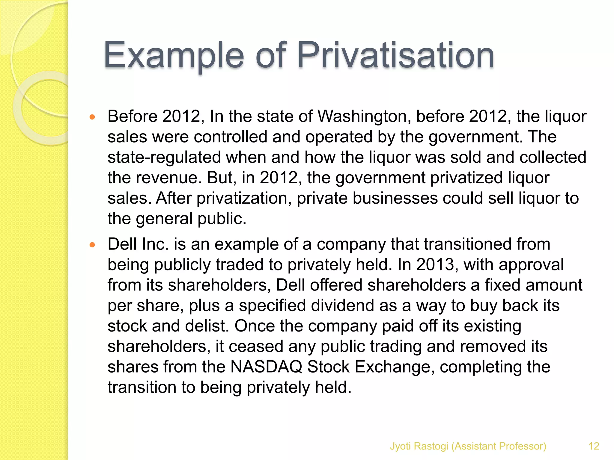 Privatisation | PPTX