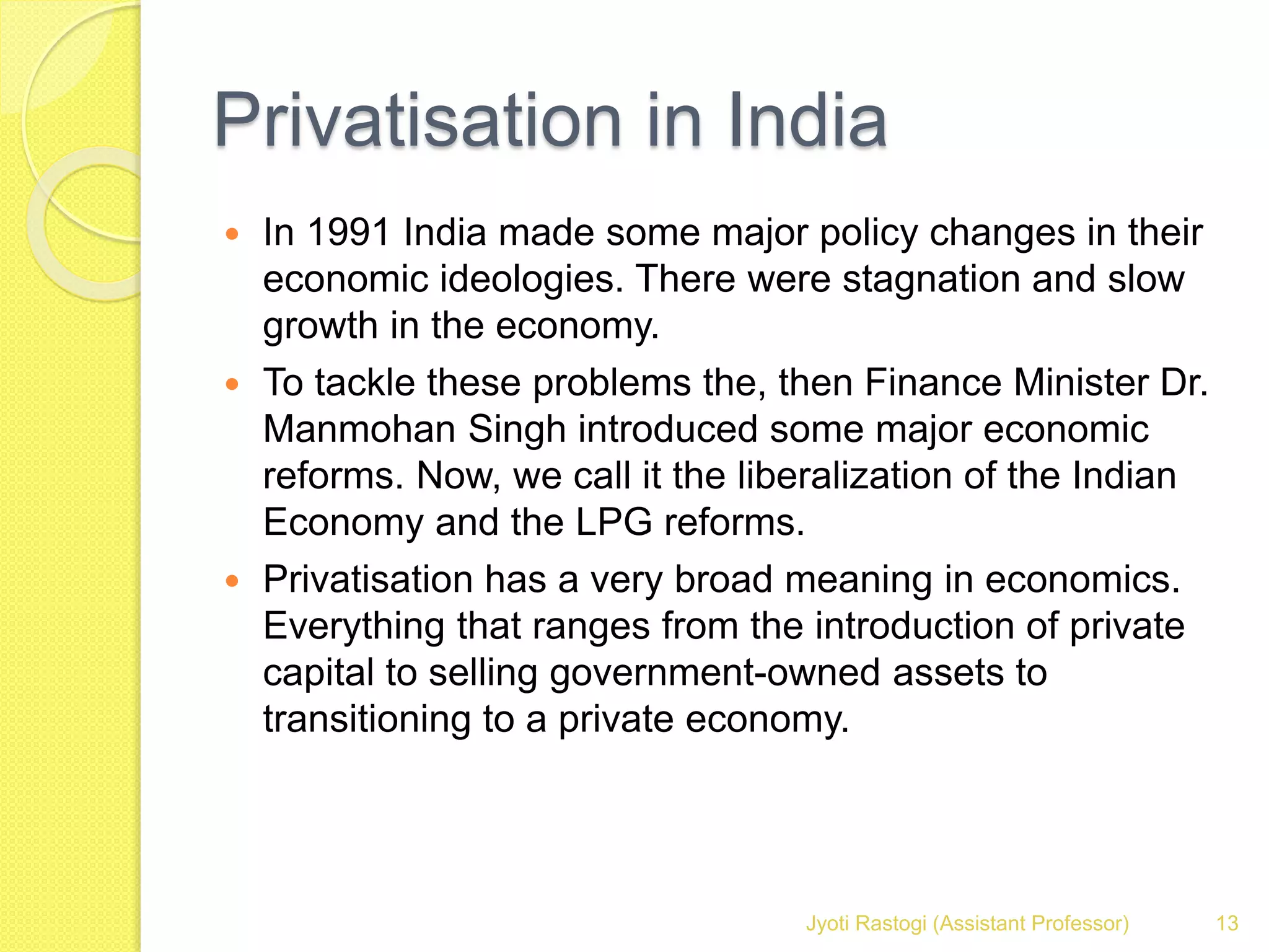 Privatisation | PPTX