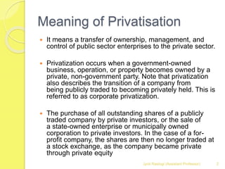 Privatisation | PPTX