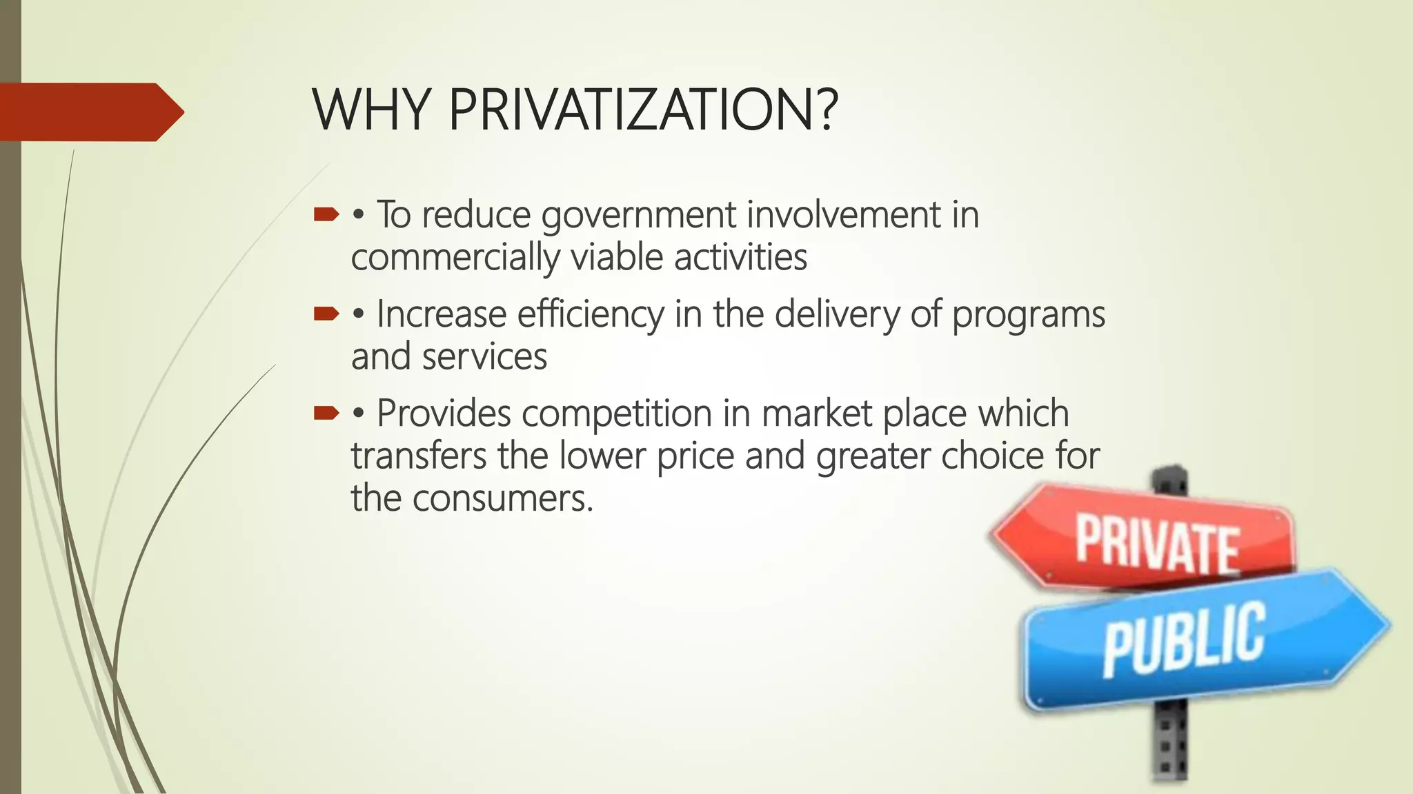 Privatization and deregulation | PPTX