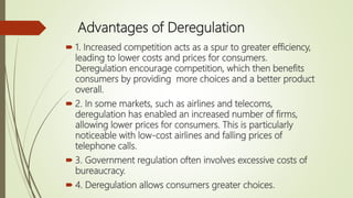 Privatization and deregulation | PPTX