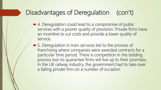 Privatization and deregulation | PPTX
