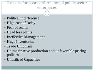 Privatisation and public sector in india | PPTX