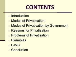 Privatisation | PPT