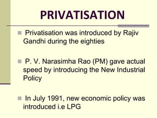 Privatisation | PPT