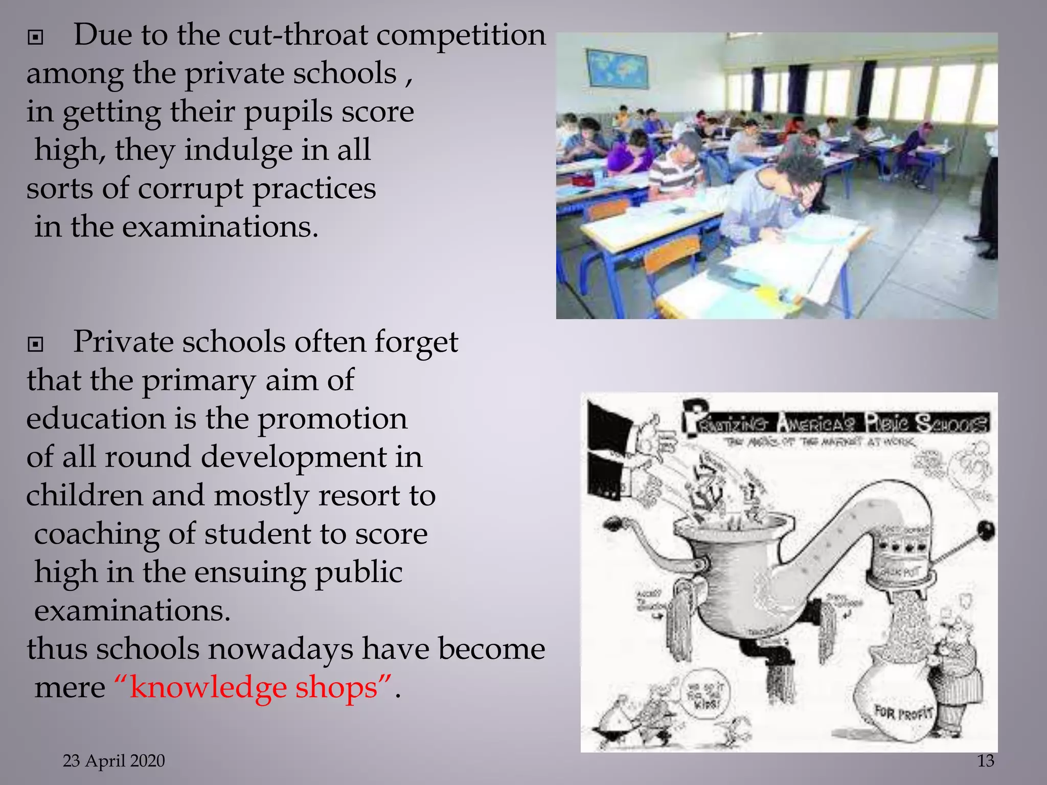 Privatisation in education | PPTX