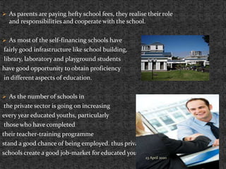 Privatisation in education | PPTX