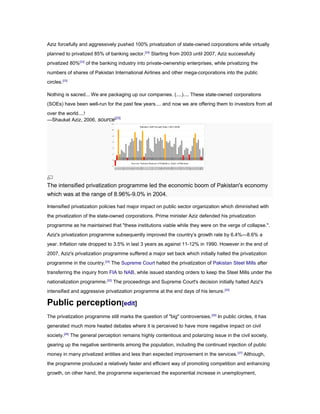 Privatisation in pakistan | DOC