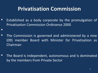 Privatisation In Pakistan | PPT