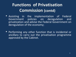Privatisation In Pakistan | PPT