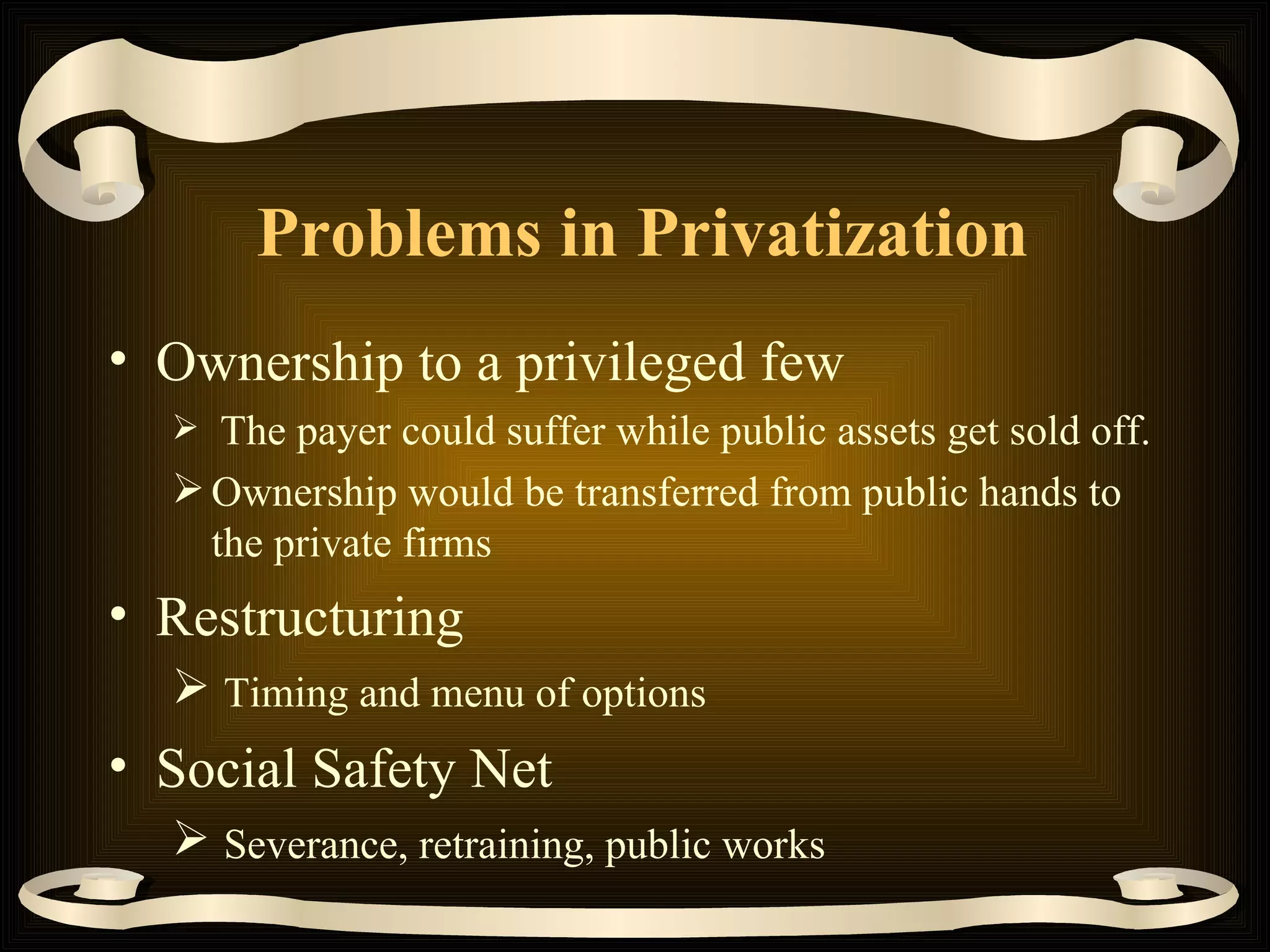 Privatisation of public sector | PPT