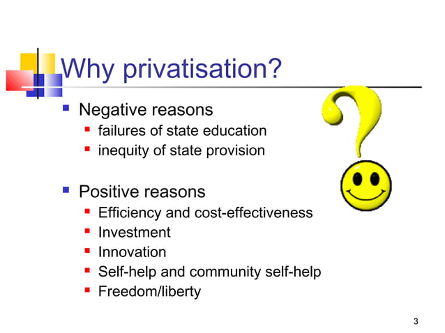 Privatisation of education | PPT | Education industry | Industries